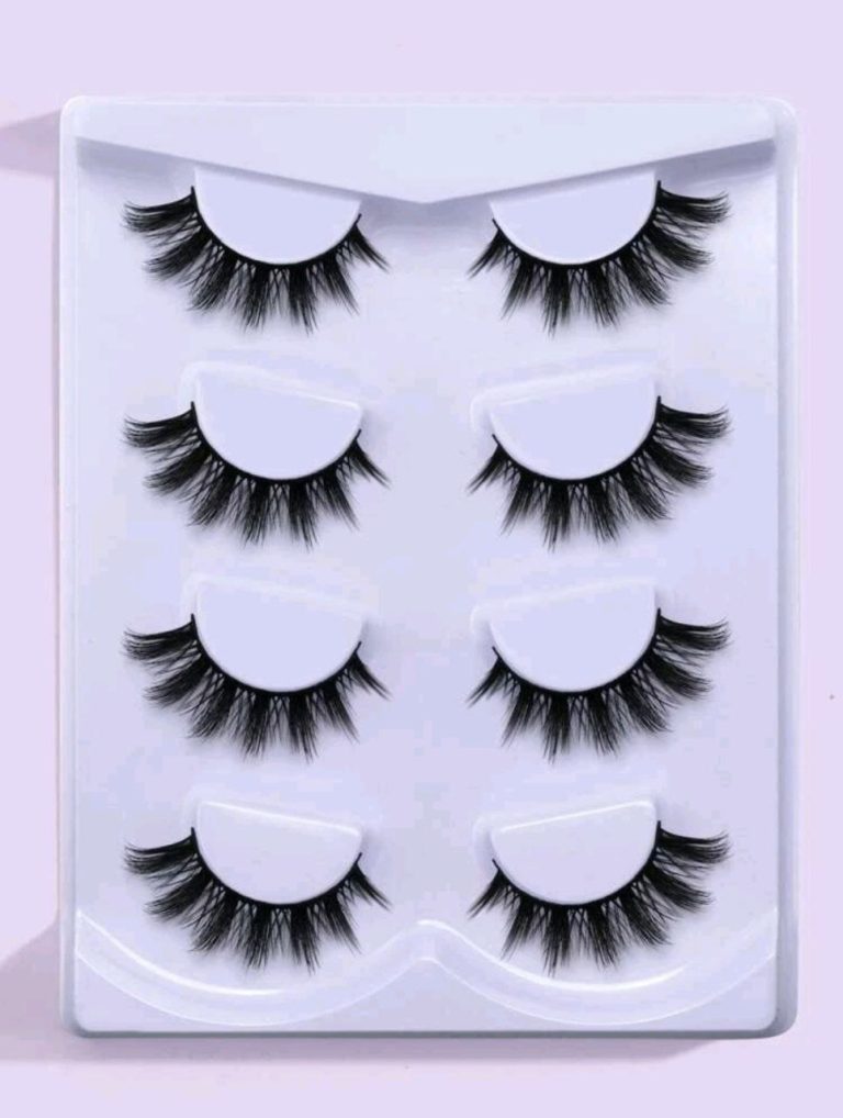 4pairs Full Strip Extra Long False Eyelashes - Her Shop EG