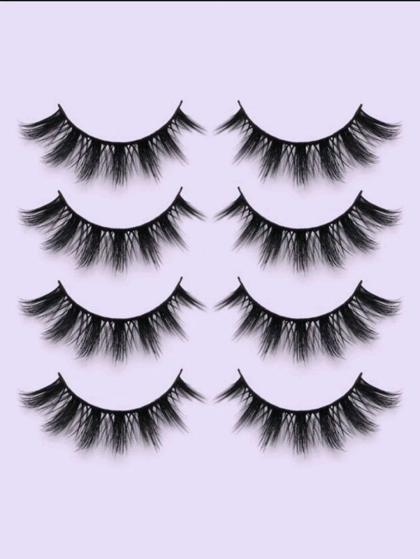 4pairs Full Strip Extra Long False Eyelashes - Her Shop EG